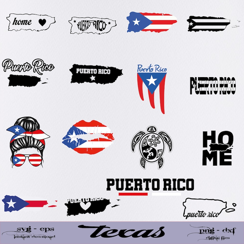 Puerto Rico Svg, Latina Svg, Cricut Svg, Puerto Rico Png, Puerto Rico ...
