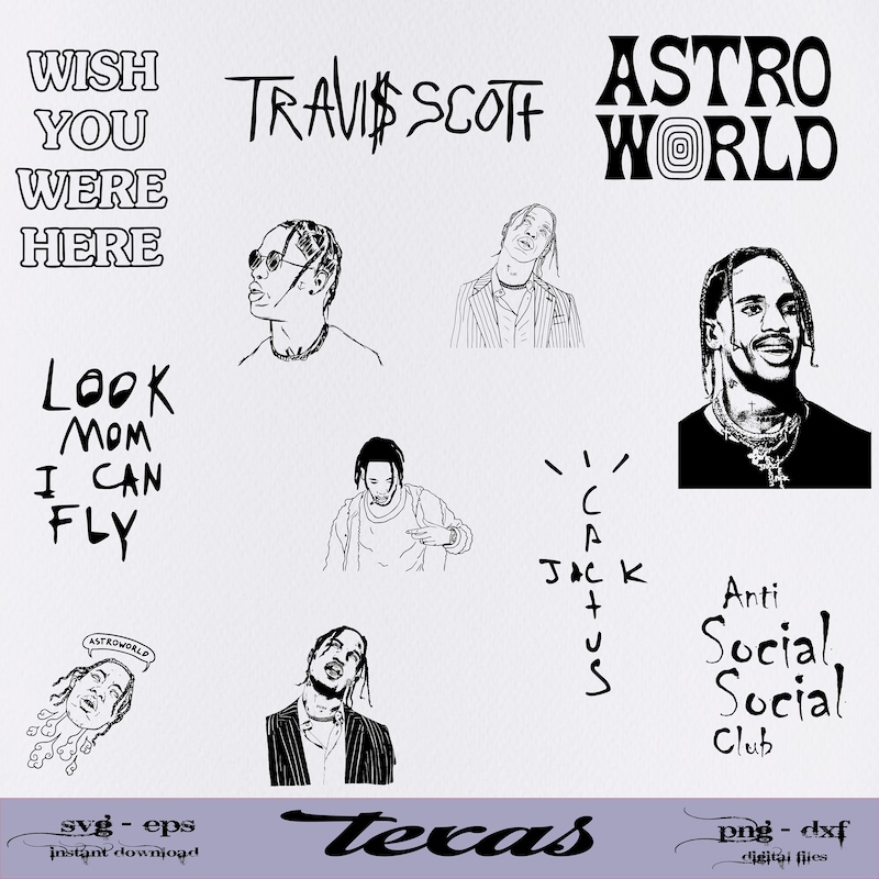 Travis Scott Stickers - Etsy