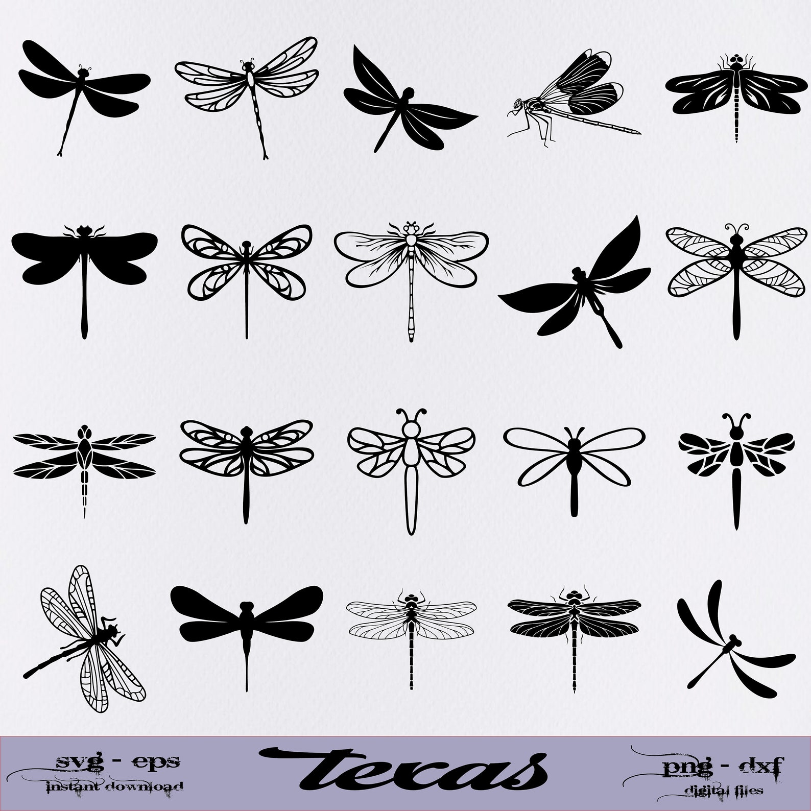 Dragonfly SVG Bundle, Insect Svg, Dragonfly Vector, Dragonflies, Wings ...