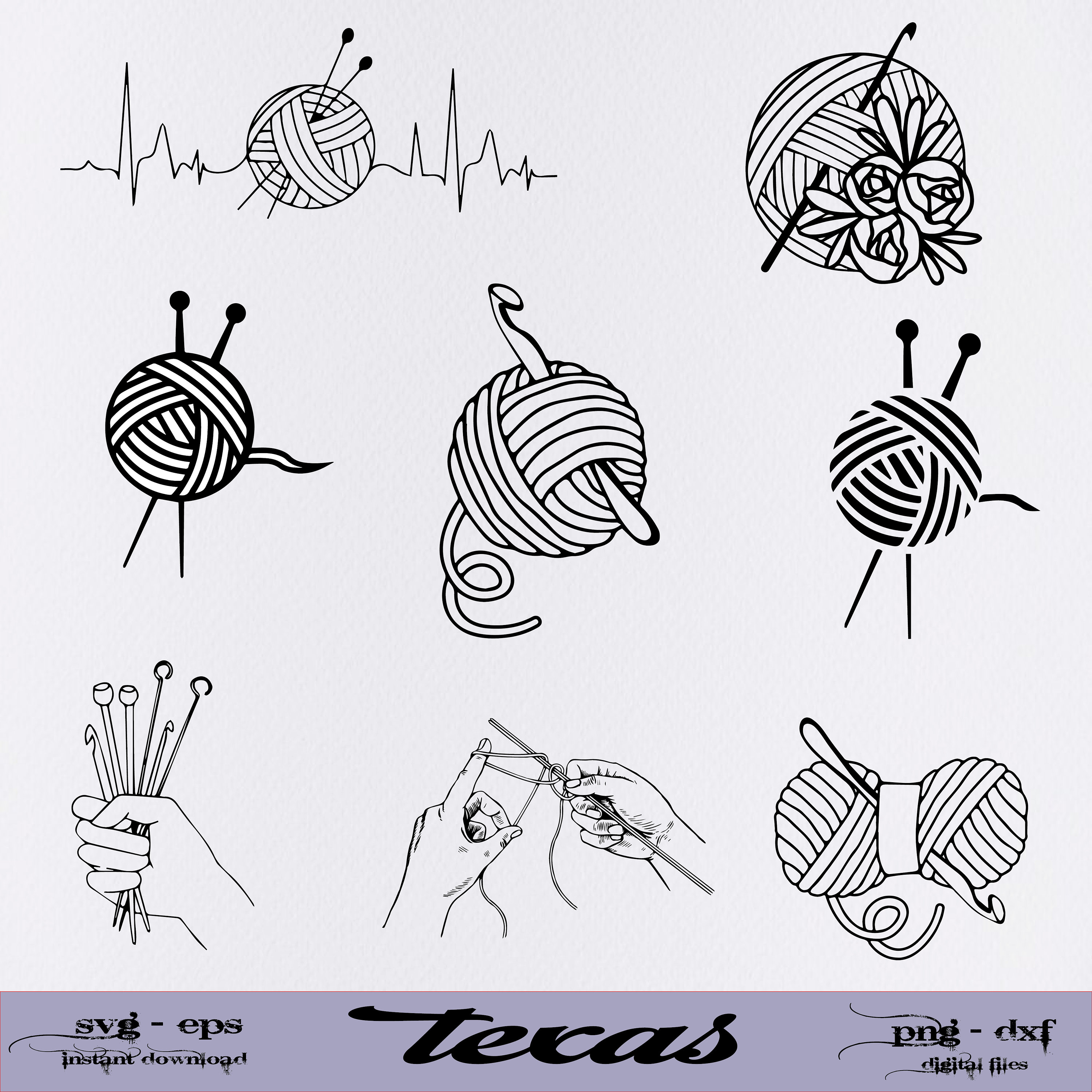 Crochet Svg Bundle Cricut Cut Files Free Commercial Use Crochet Png ...