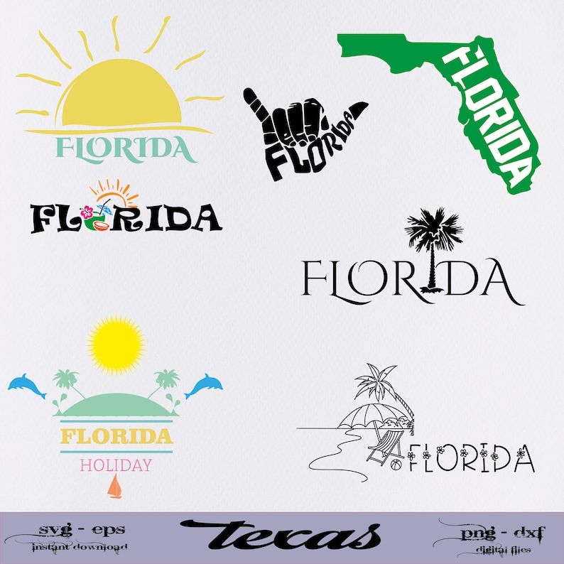 Florida State SVG Bundle, Florida SVG, Florida Home SVG, Florida ...