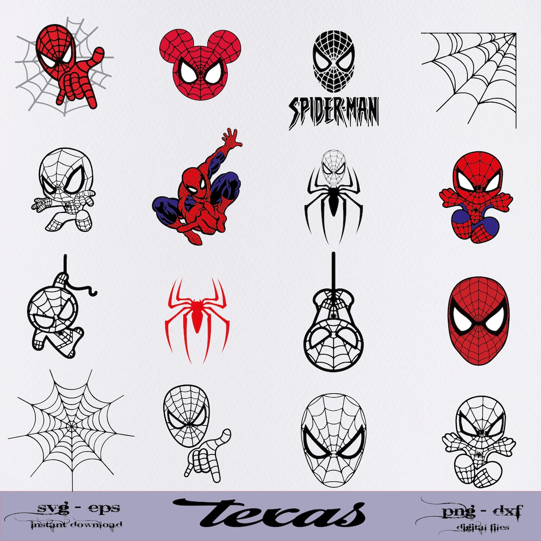 Spiderman SVG, Spiderman Face Svg, Layered, Cutting Files, Spiderman ...