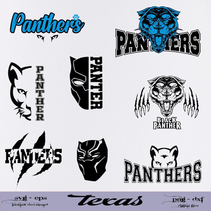 Panthers Svg - Etsy