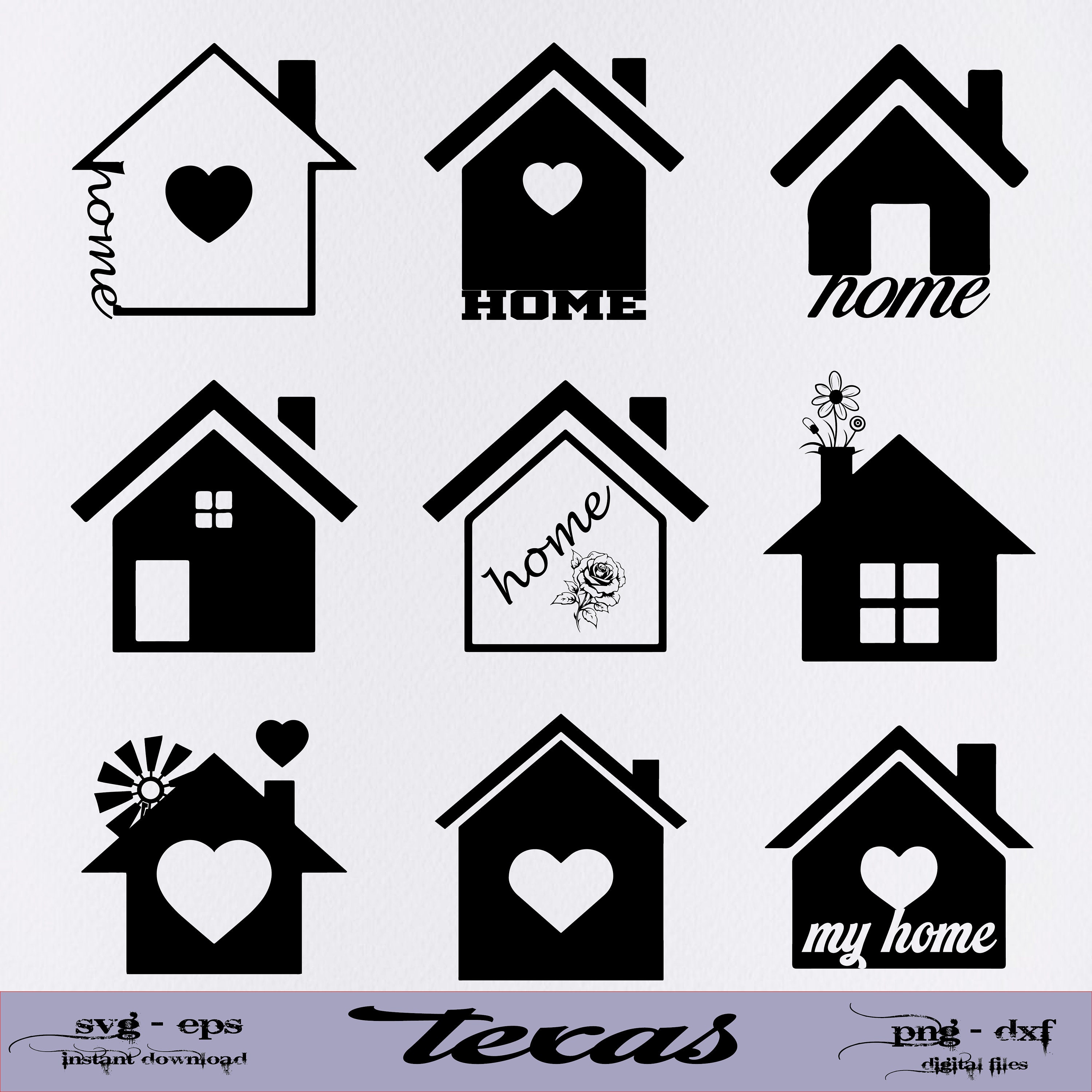House Svg| House Clipart| House Png| House Vector| House Clip Art ...