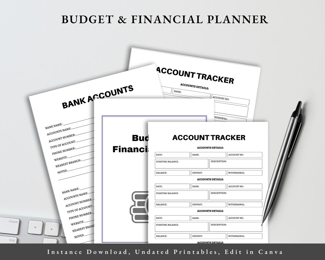 Budget and Finance Planner Binder, Expense Tracker Logbook, Budgeting ...