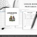 Ledger Book Printable, Finance Organizer, Printable Budget Planner ...