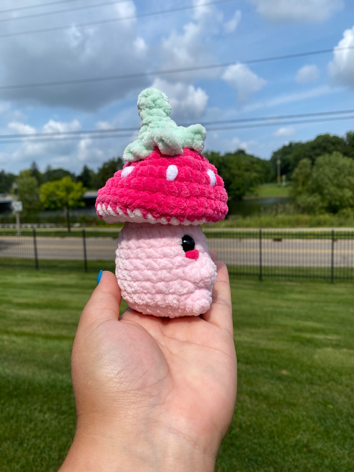 Mathilda the Mushroom Pop-it, Crochet Mushroom, Fidget Toy, Handmade ...