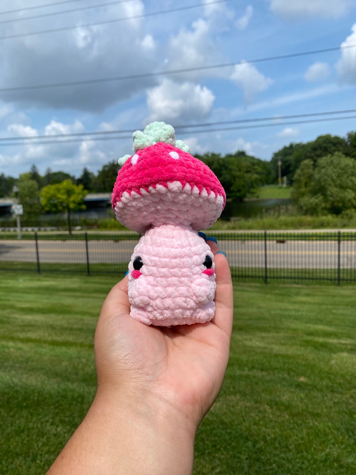 Mathilda the Mushroom Pop-it, Crochet Mushroom, Fidget Toy, Handmade ...