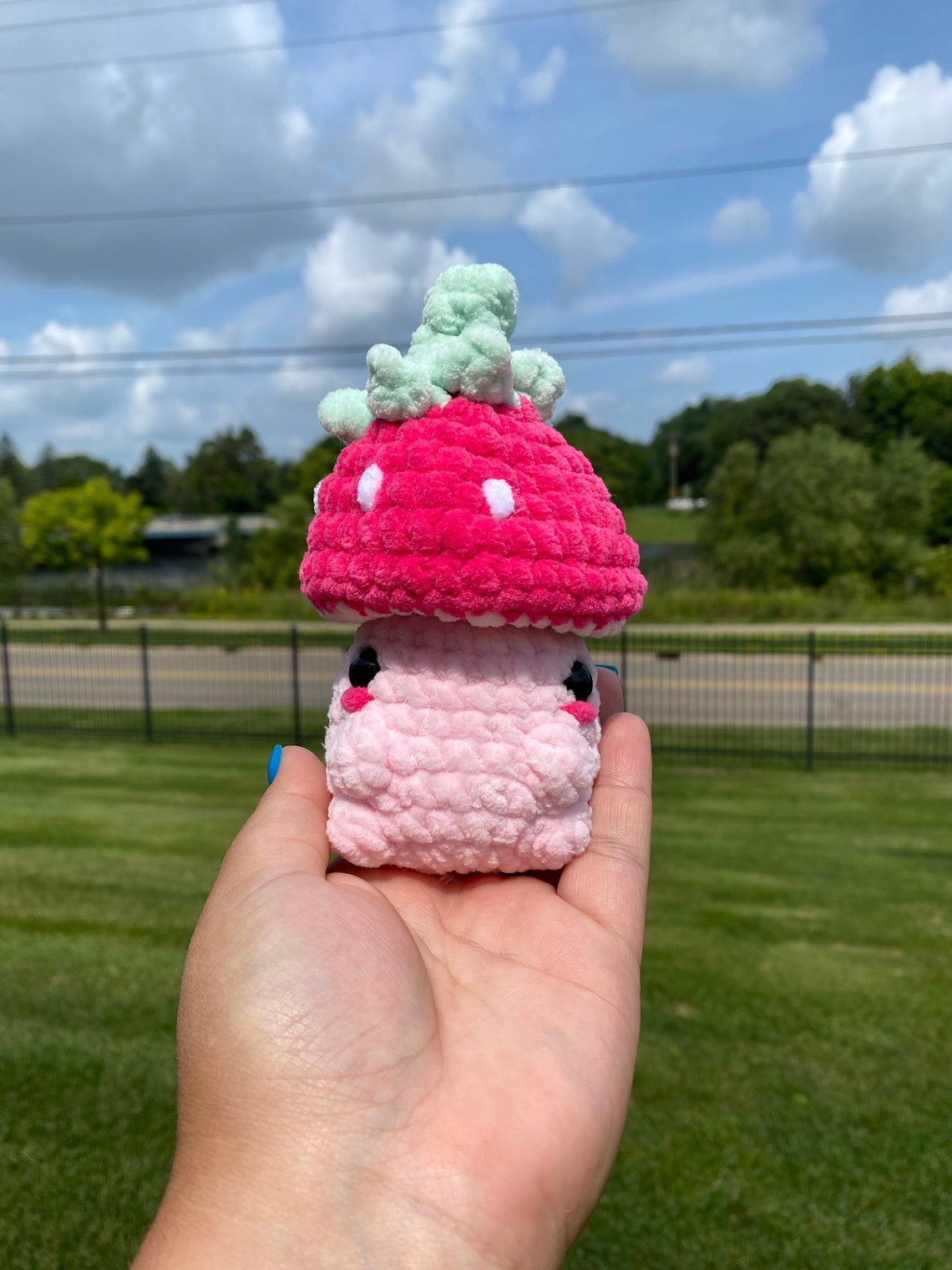 Mathilda the Mushroom Pop-it, Crochet Mushroom, Fidget Toy, Handmade ...
