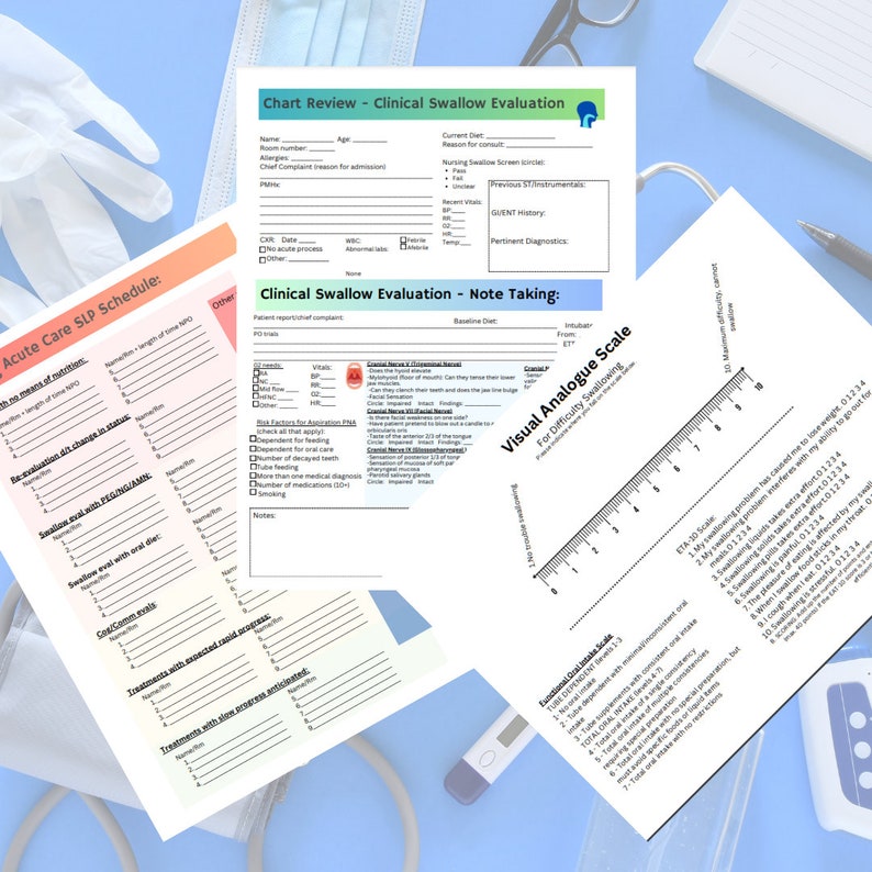 Acute Care SLP Chart Review and Note Taking Bundle - Etsy