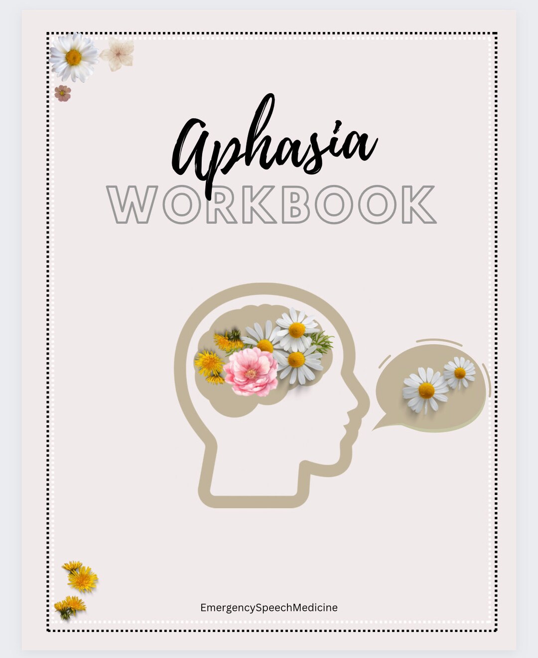 Aphasia Workbook *digital* - Etsy