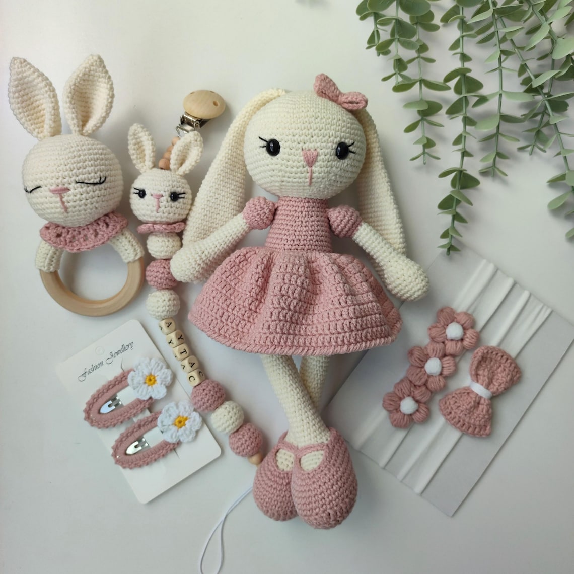 Crochet Rabbit Toy,crochet Plush Bunny,plush Toy,amigurumi Toy,rattle ...