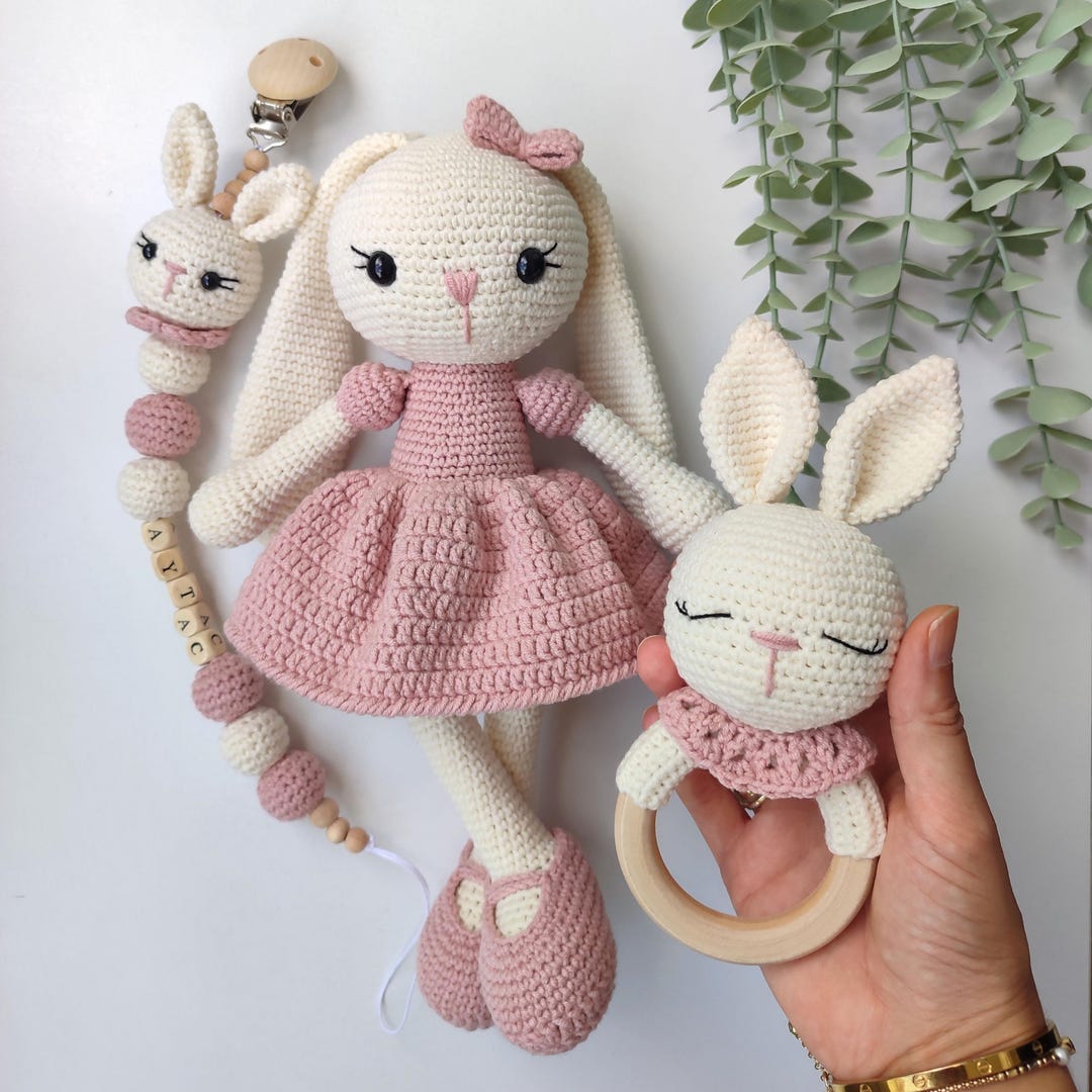 Crochet Rabbit Toy,crochet Plush Bunny,crochet Plush Rabbit,amigurumi ...