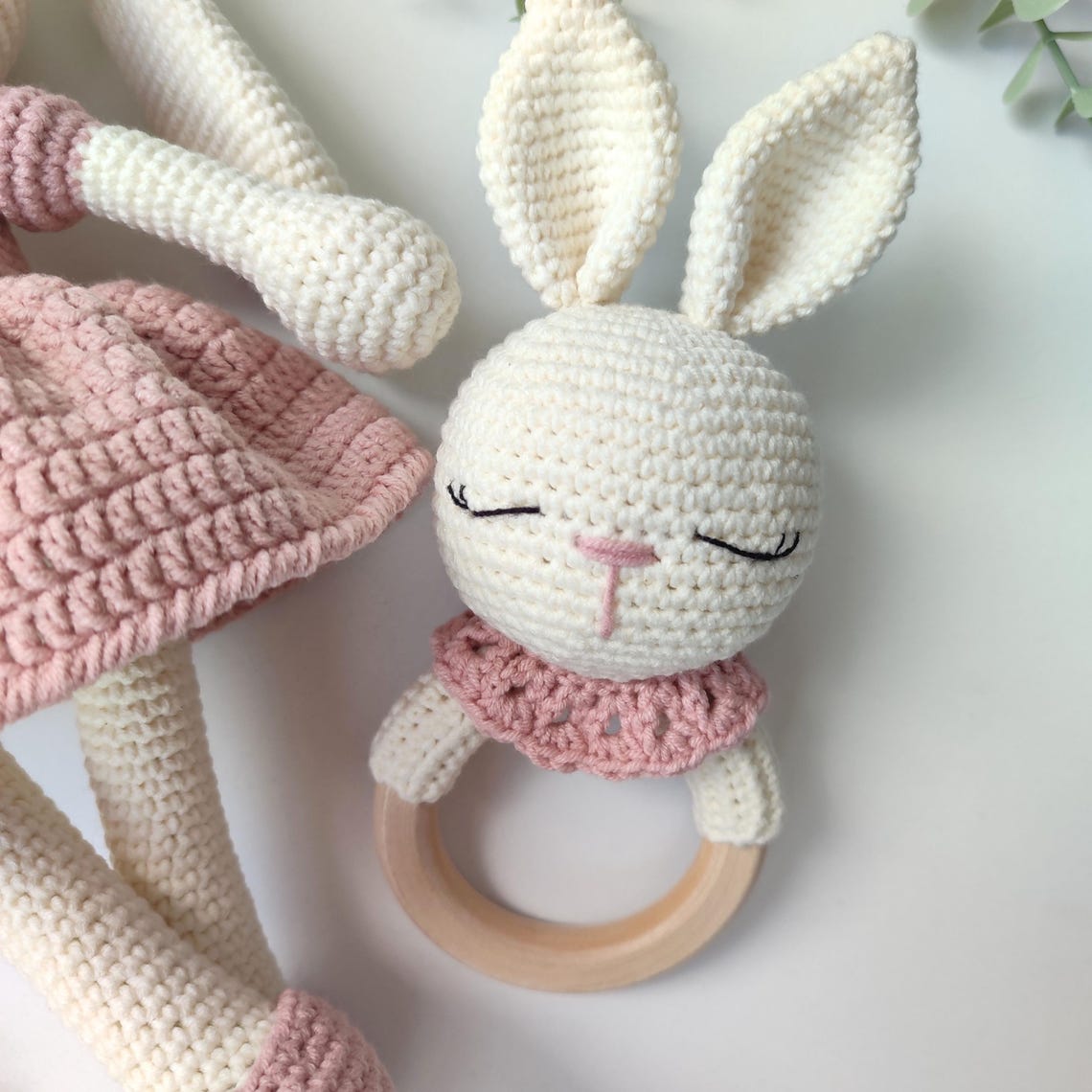 Crochet Rabbit Toy,crochet Plush Bunny,plush Toy,amigurumi Toy,rattle ...