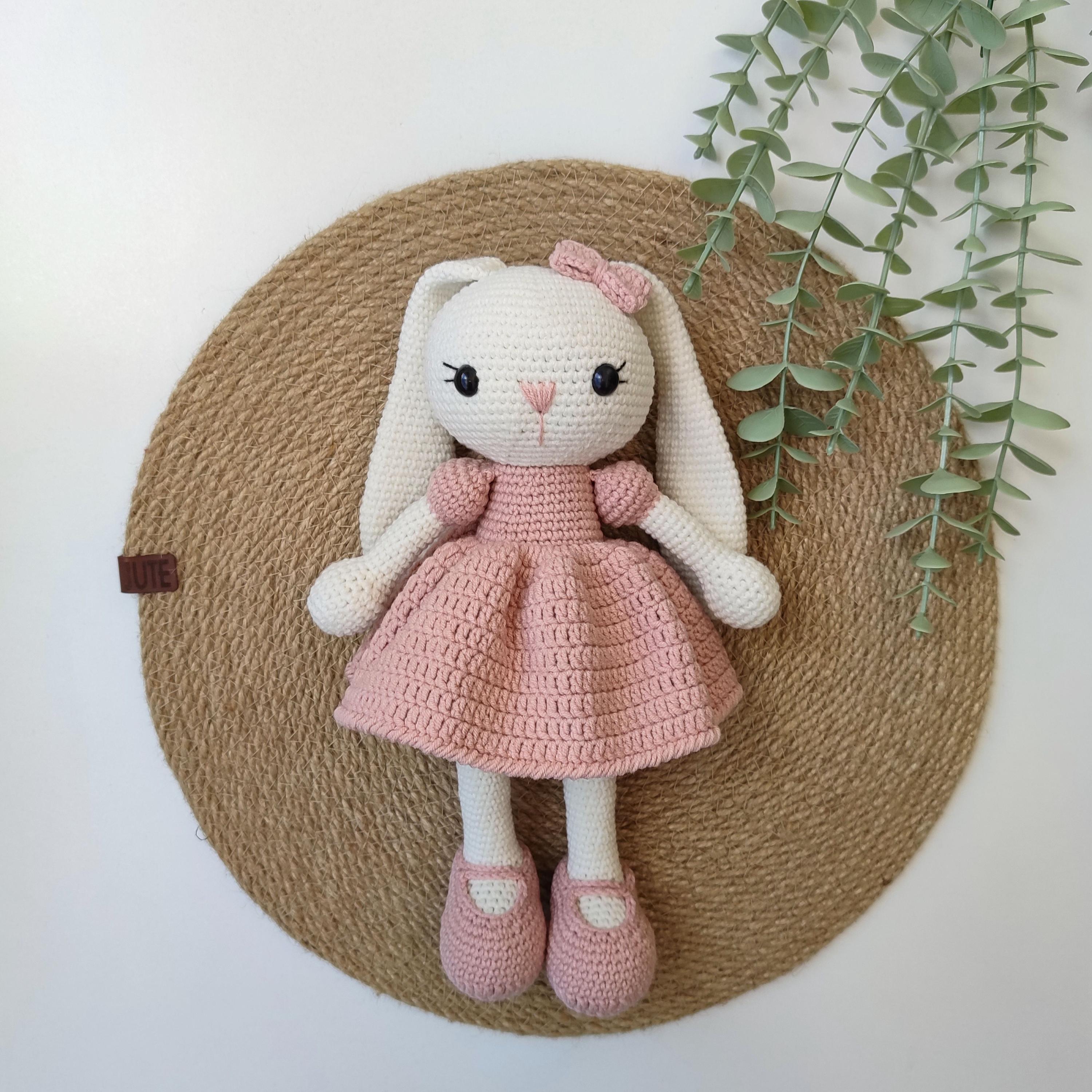 Crochet Rabbit Toy,crochet Plush Bunny,plush Toy,amigurumi Toy,rattle ...