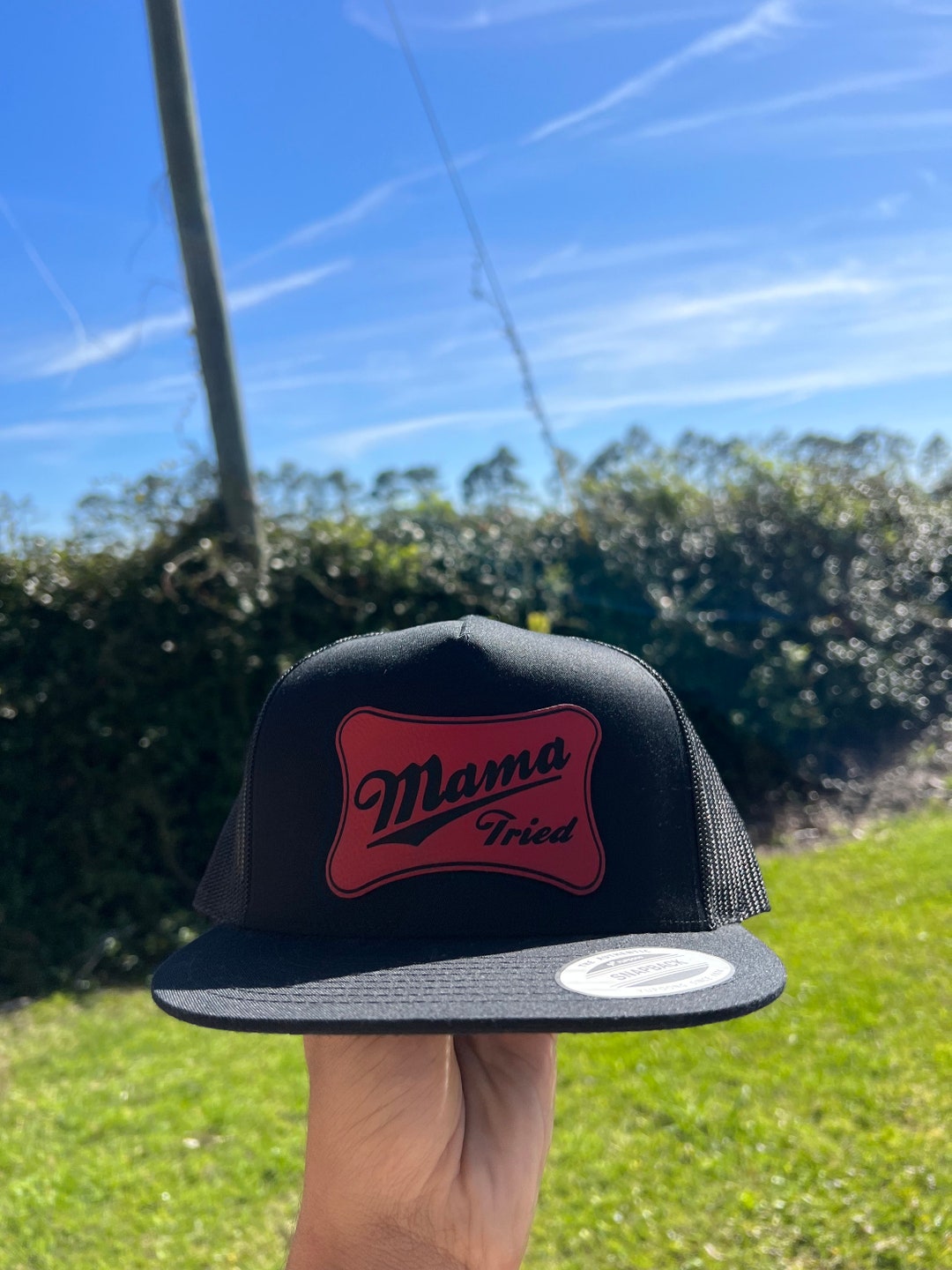 Mama Tried, Red Patch - Etsy