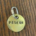 Custom Gothic Brass Pet ID Tag | Hand-stamped Dog & Cat Name Tag - Etsy
