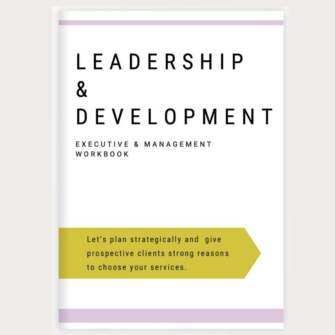 Leadership & Development Coaching Workbook Template for Executives and ...