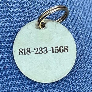 Custom Gothic Brass Pet ID Tag | Hand-stamped Dog & Cat Name Tag - Etsy