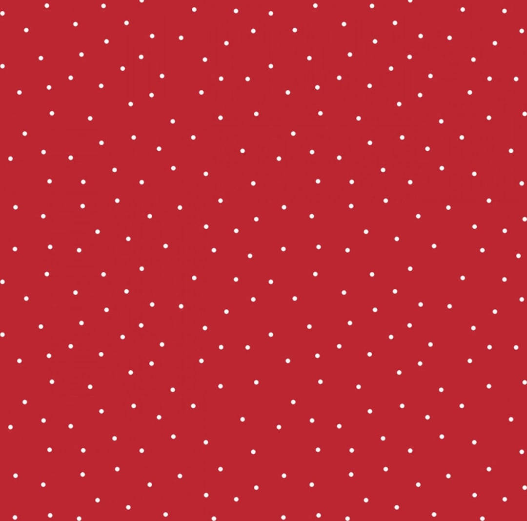 Red/white Tiny Dots, Kimberbell Designs, Quilters Cotton, Yardage - Etsy