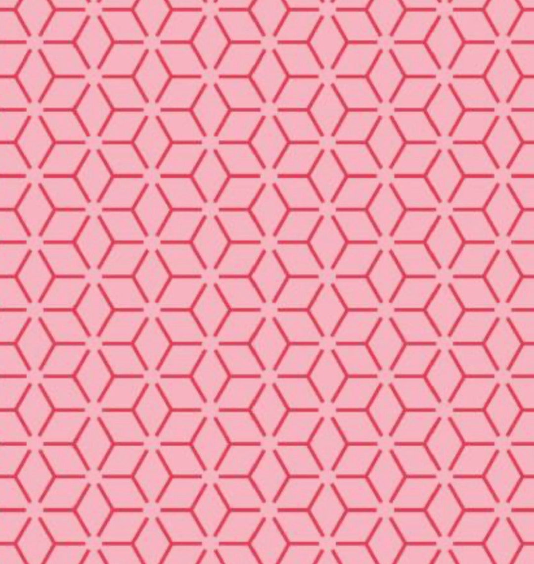 Pink Connected Stars, Kimberbell Designs, Quilters Cotton, Yardage - Etsy