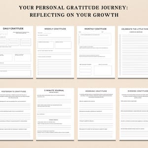 Gratitude Worksheets Printable, Positivity Planner,gratitude Jar ...
