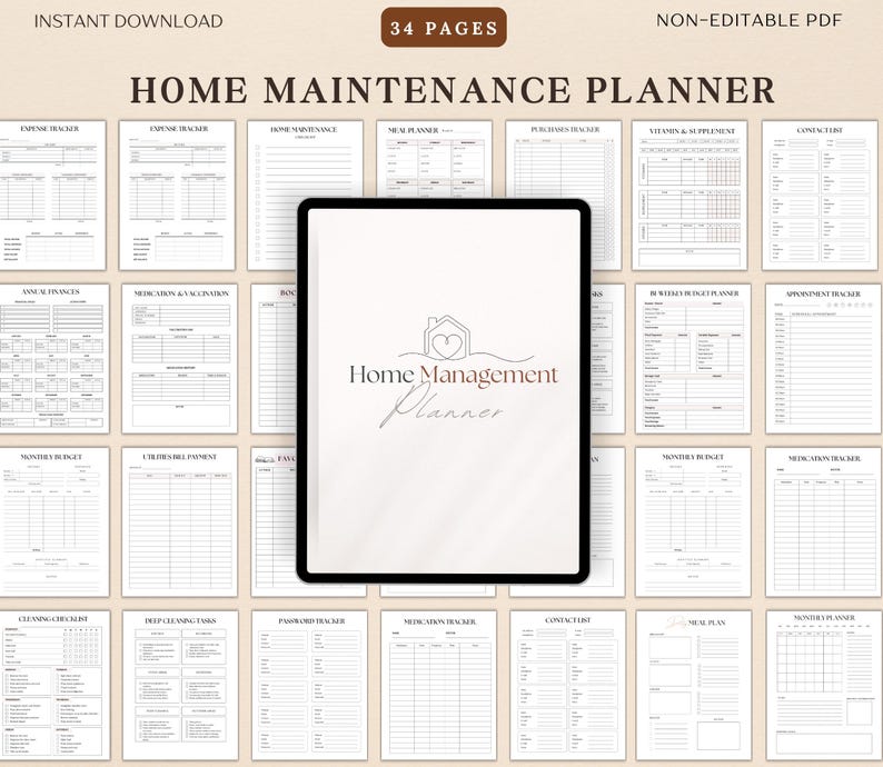 Ultimate Mom Planner, Stay at Home Mom Routine Checklist, Mom Life ...