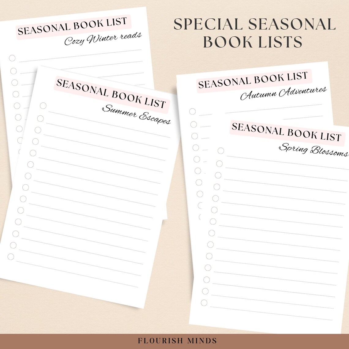 Reading Planner Bundle Printable, Reading Journal, Reading Log, Reading ...