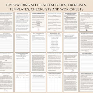 Printable Confidence Builder Journal, Self-esteem Workbook, CBT Therapy ...