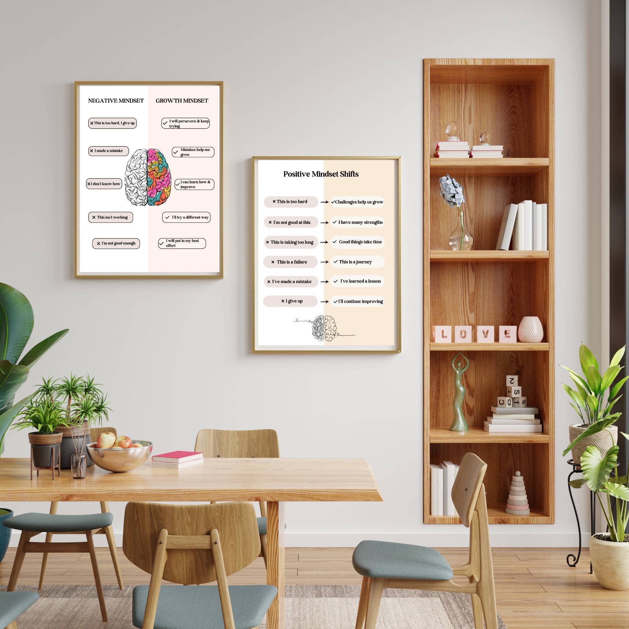 Motivational Posters for Classroom,growth Mindset Classroom Poster ...