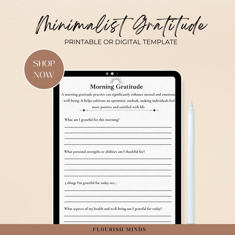 Gratitude Journal Prompts Toolkit Positive Journaling Gratitude ...