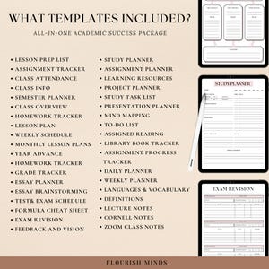 Printable Student Planner Bundle, Academic Planner, College Planner ...