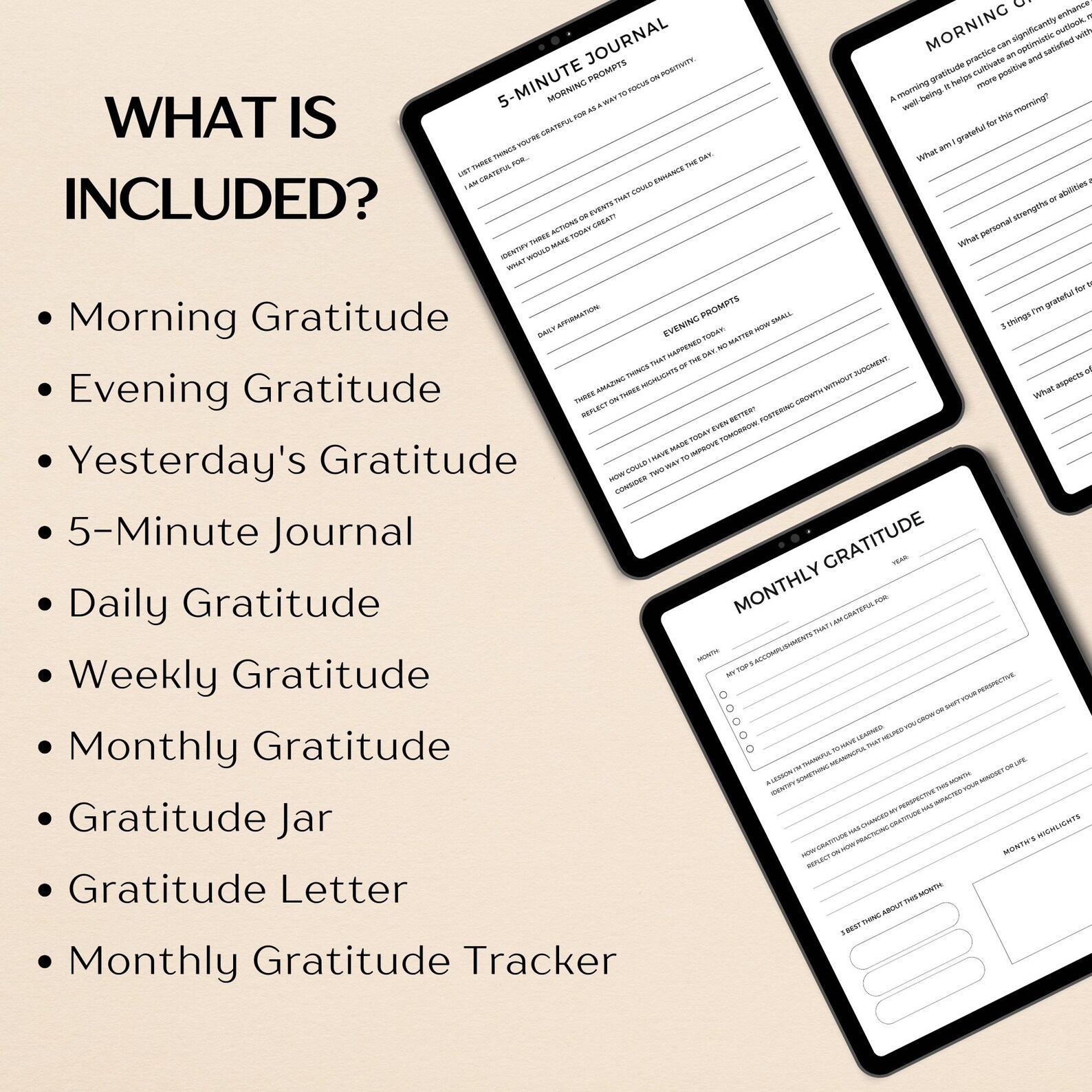 Gratitude Worksheets Printable, Positivity Planner,gratitude Jar ...