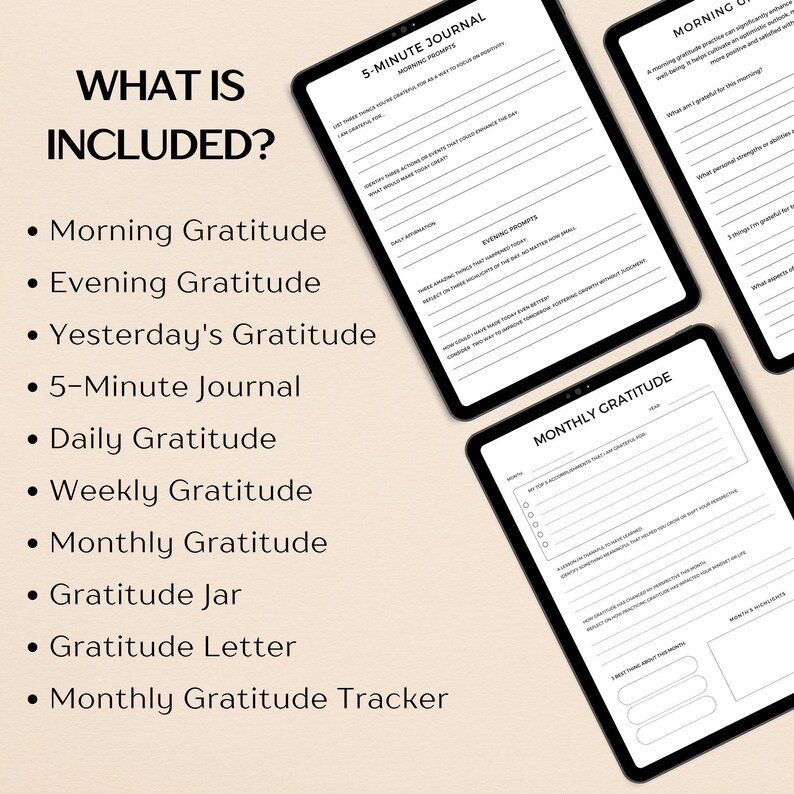 Gratitude Worksheets Printable, Positivity Planner,gratitude Jar ...