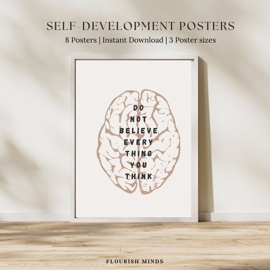 Printable Growth Mindset Posters personal Growth and Self Development ...