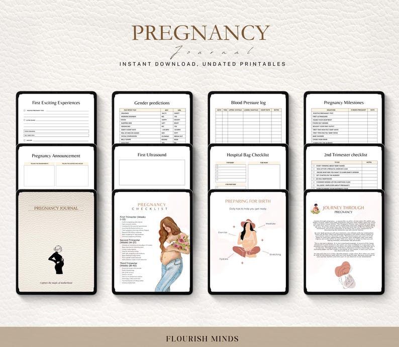Pregnancy Planner, Pregnancy Journal, Expecting Mom Kit, From Bump to ...