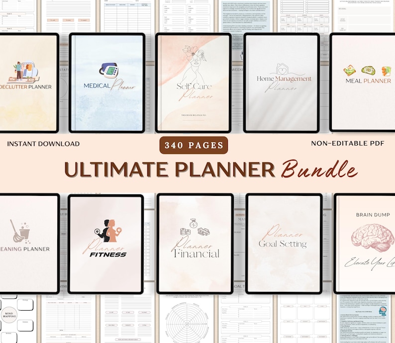 Ultimate Planner Bundle, Cleaning & Declutter Planner, Life Binder ...