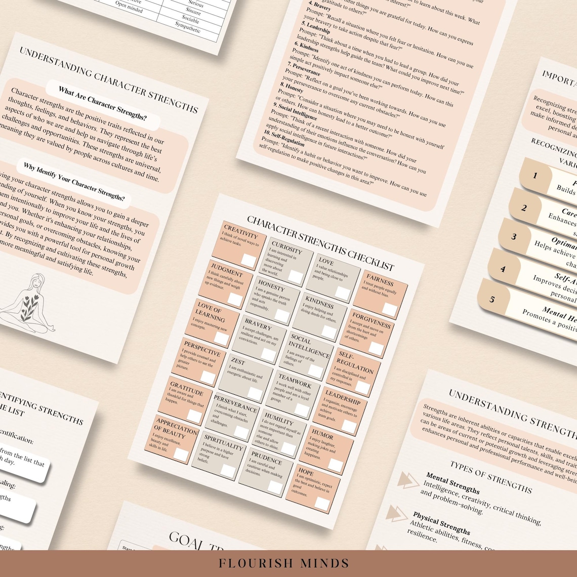 Inner Strength Workbook, Identifying My Strengths Worksheets, Strength ...