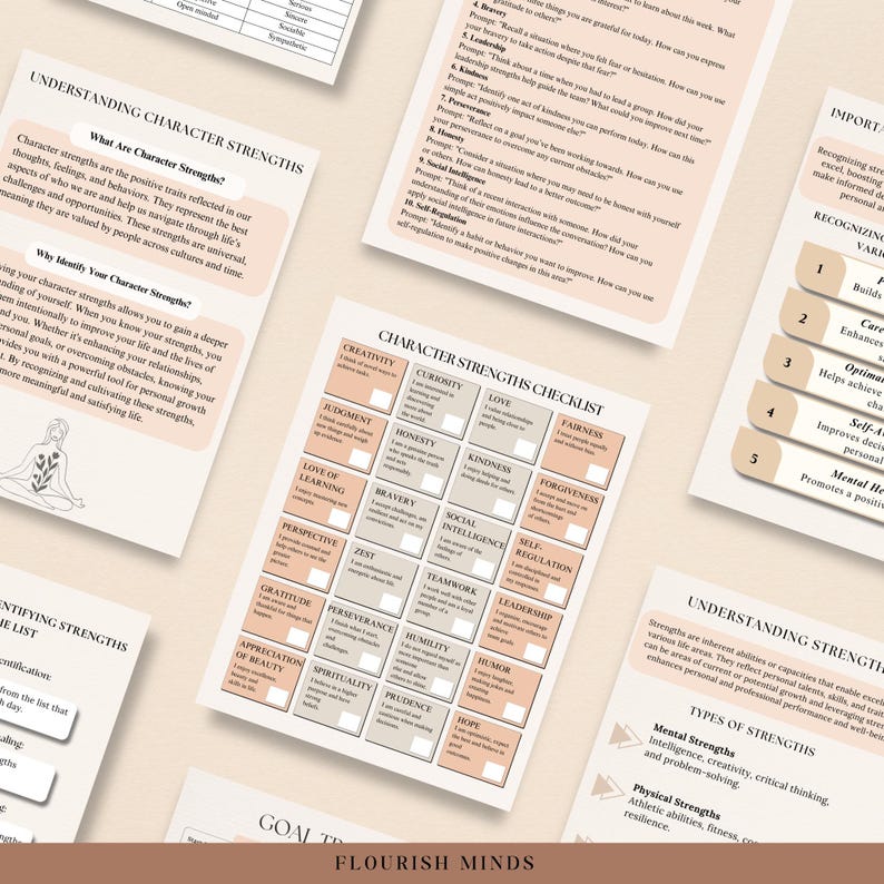 Inner Strength Workbook, Identifying My Strengths Worksheets, Strength ...