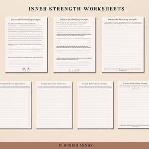 Inner Strength Workbook, Identifying My Strengths Worksheets, Strength ...