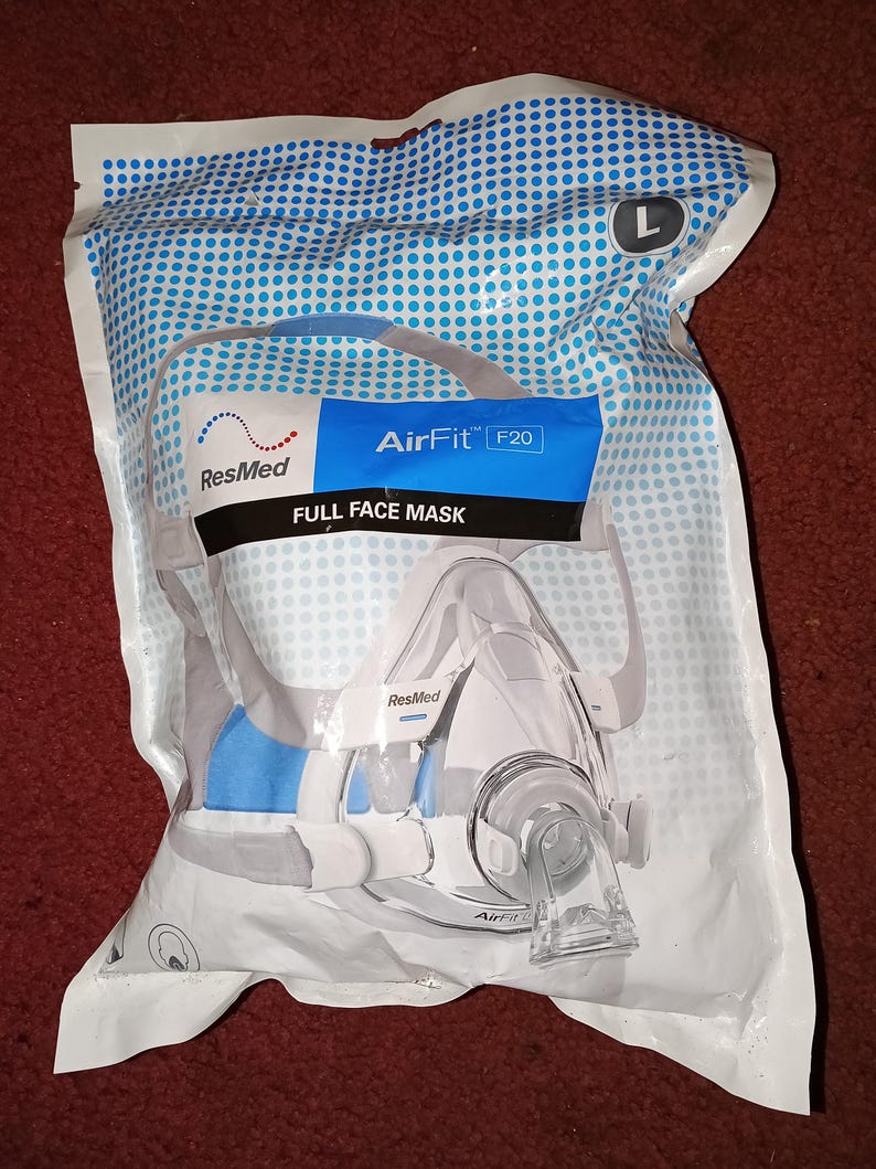 Resmed Airfit F20 Full Face Mask Small - Etsy