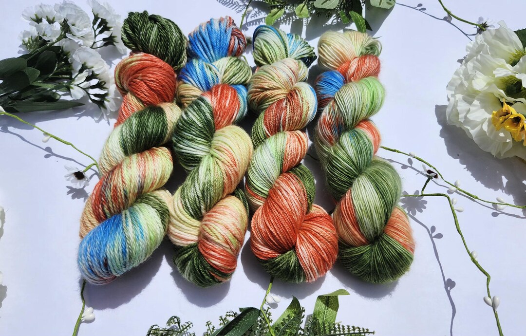 Jolly Rancher ~ Hand Dyed Yarn by Fern Fiber Co - Etsy