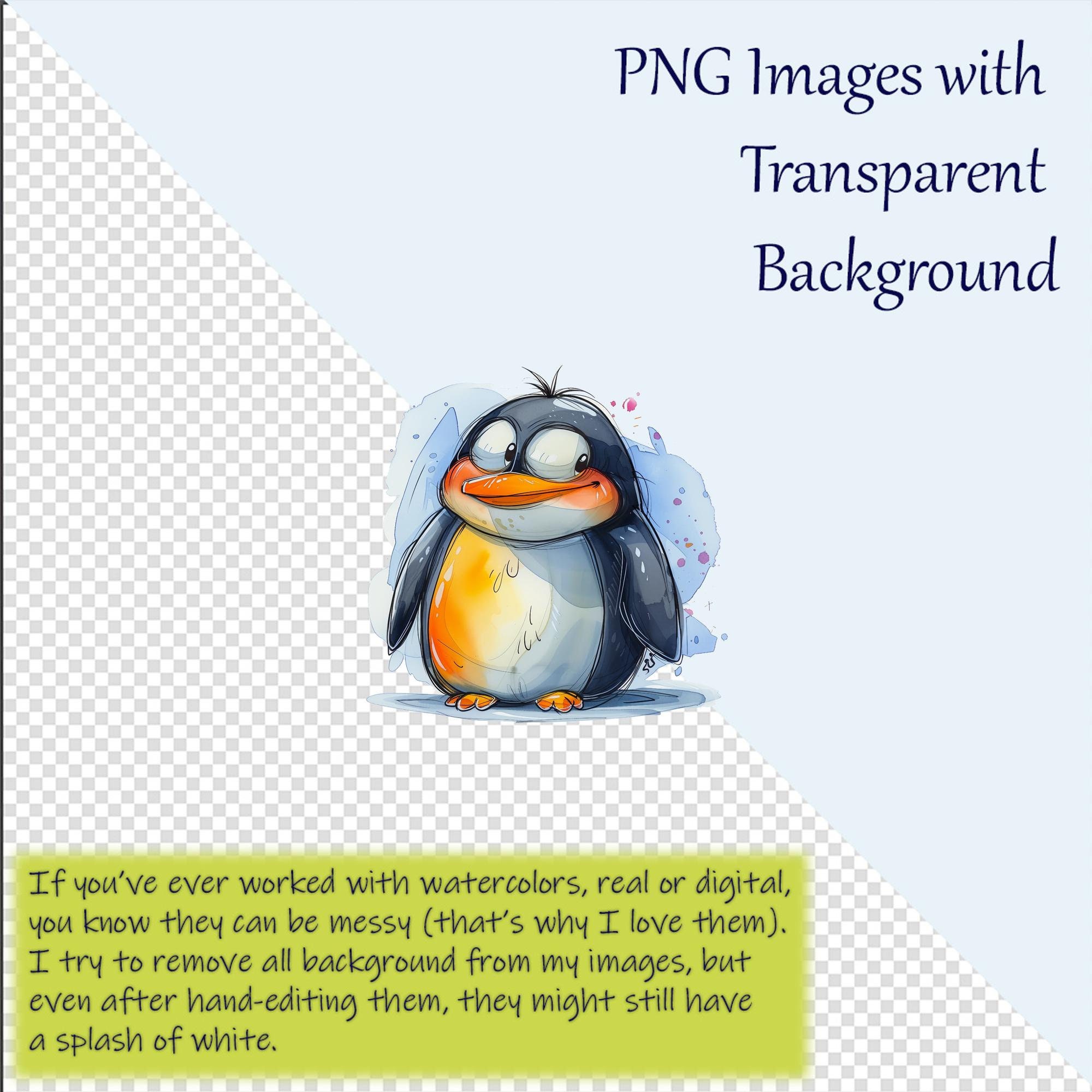 Penguin Clipart: Whimsical Silly Penguins Boho Ocean Art, Winter ...