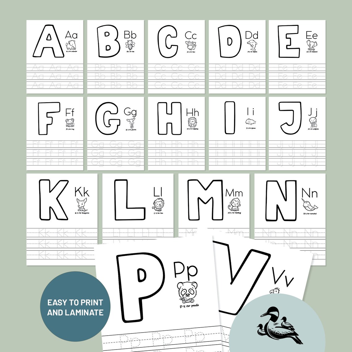 26 Printable Alphabet I Know My Letters Worksheets Preschool ...