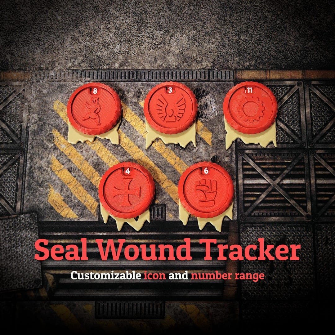 Seal Wound Tracker With Customizable Icon and Number Range - Etsy