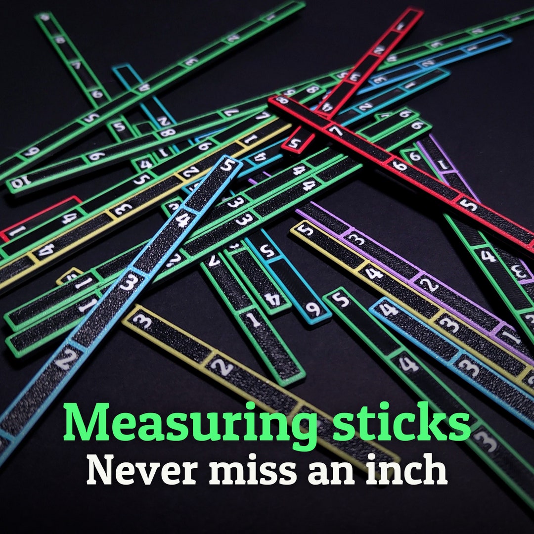 Measuring Sticks From 3" to 12" for Wargaming and Tabletop Games - Etsy