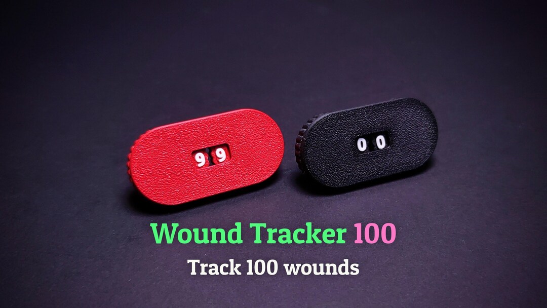 100 Wound Tracker With Customizable Color - Etsy