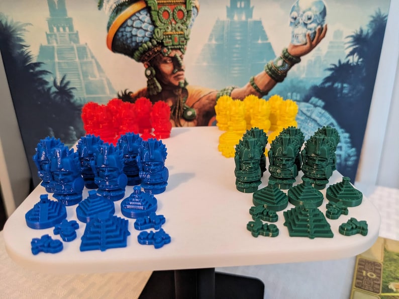 Tzolk'in Board Game: Upgraded Player Pieces - Mayan Theme - Etsy