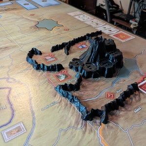 War of the Ring 3D Terrain Upgrade Kit - Mount Doom, Mountain Borders ...