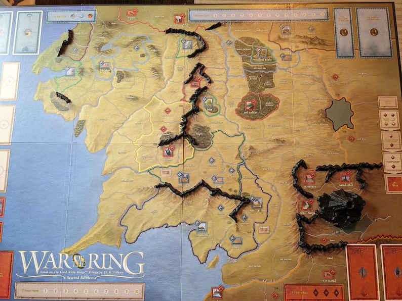 War of the Ring 3D Terrain Upgrade Kit - Mount Doom, Mountain Borders ...